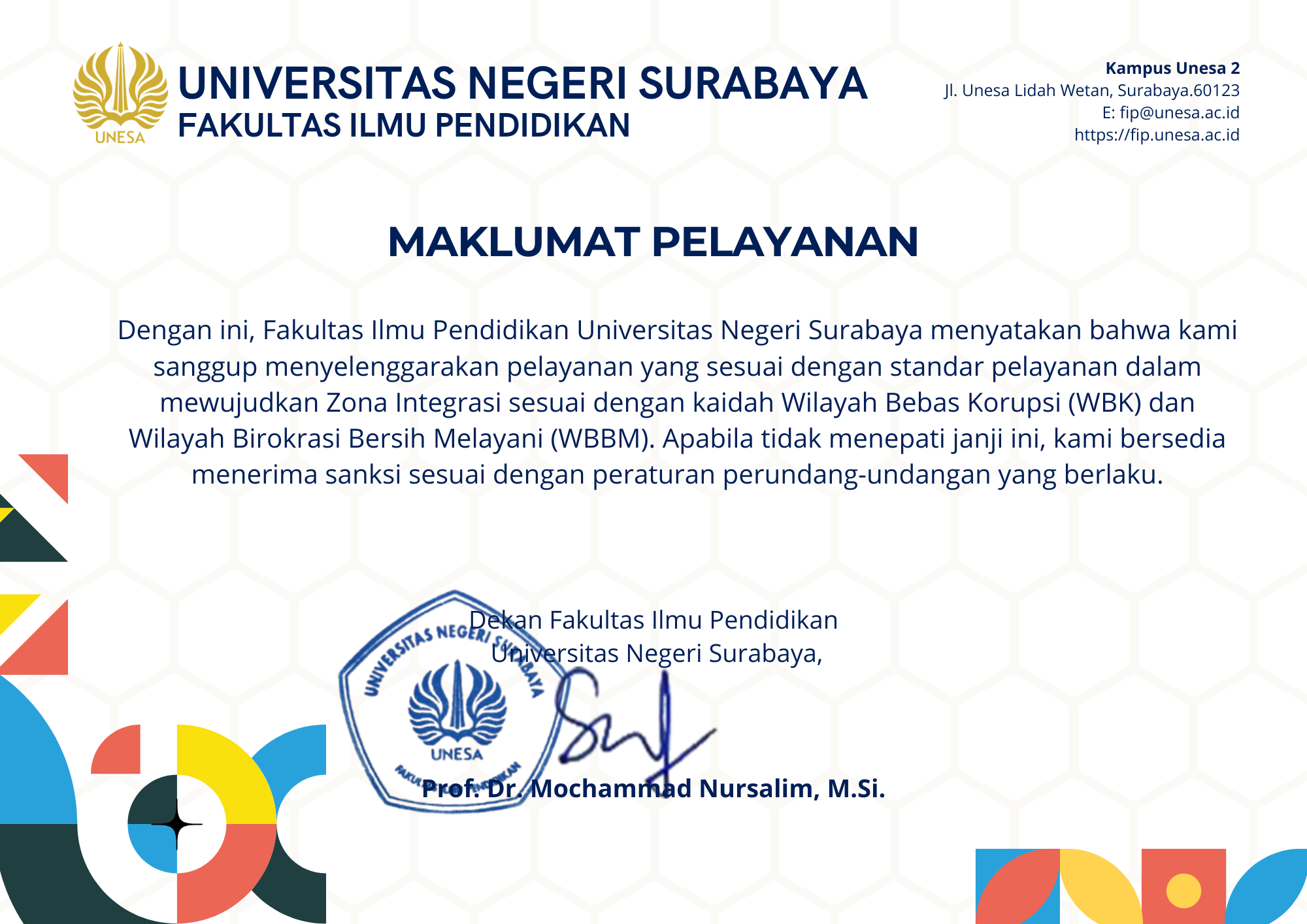 Tim MBKM UNESA Sosialisasikan Flagship MBKM Bagi Mahasiswa FIP UNESA ...